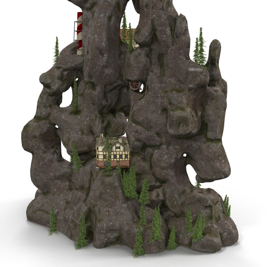 3d model rock big v2