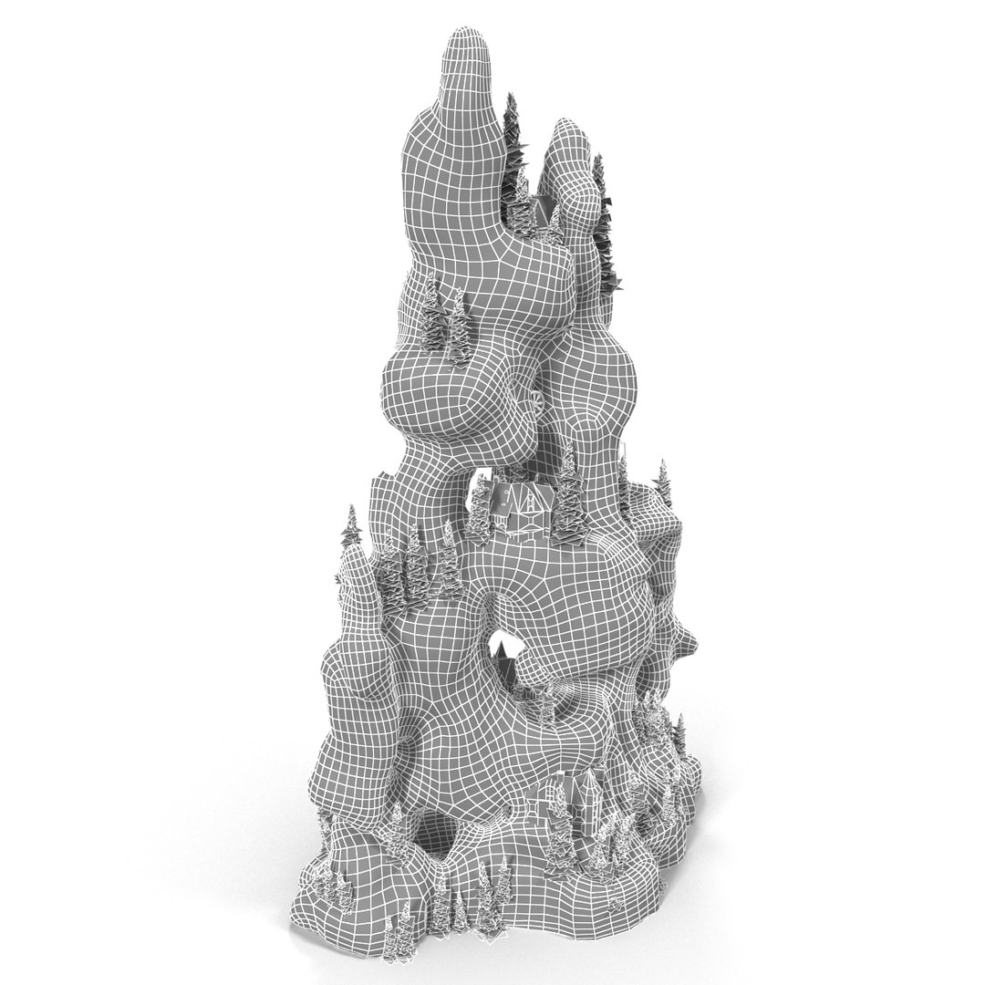 3d model rock big v2