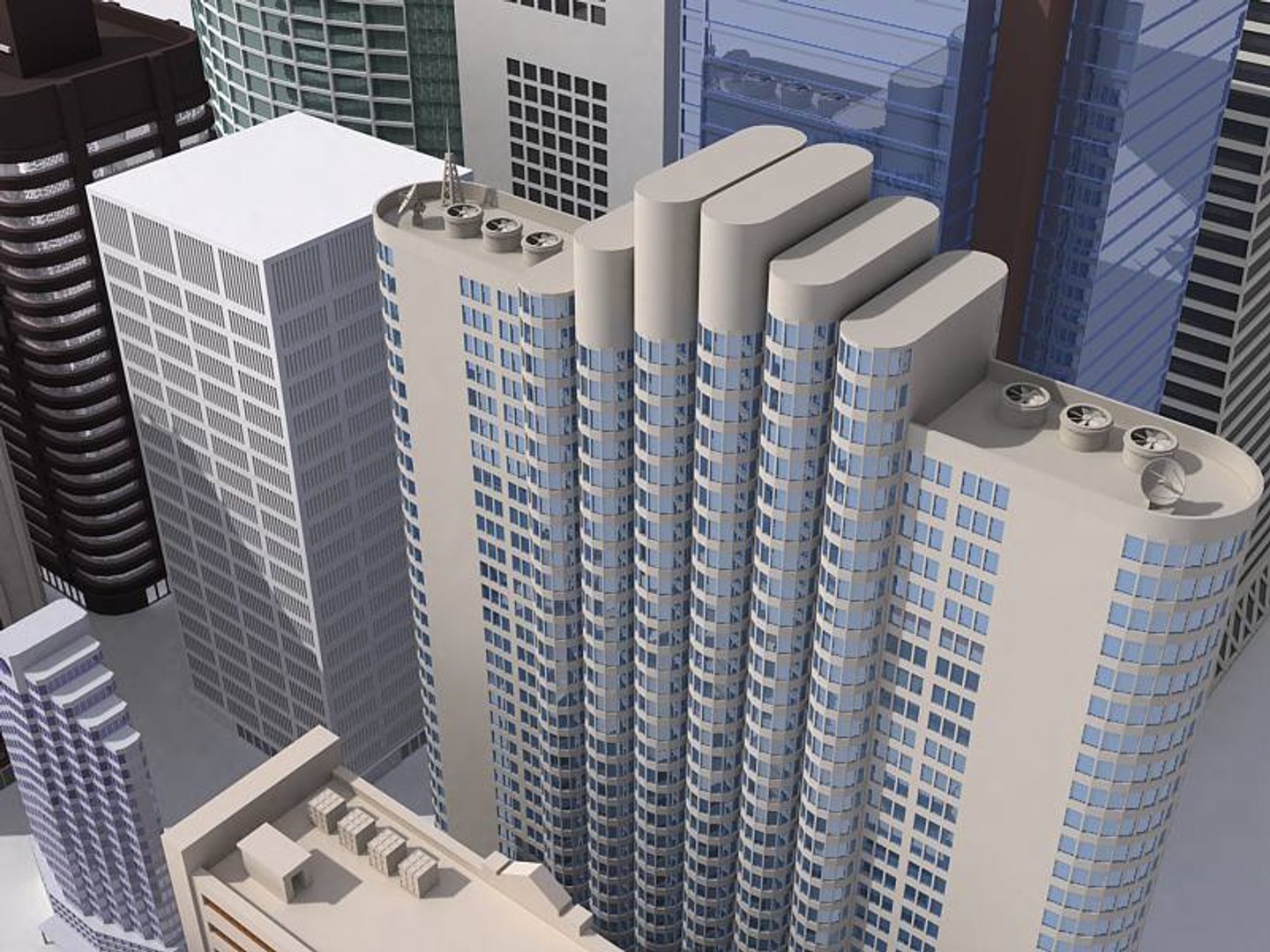 3d Small Medium Rise Buildings