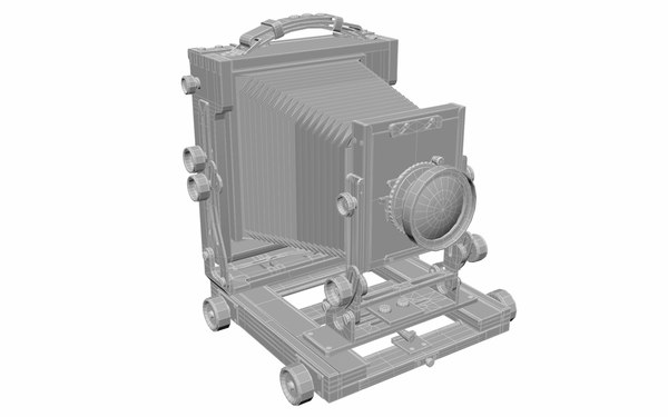 large format camera 3d model