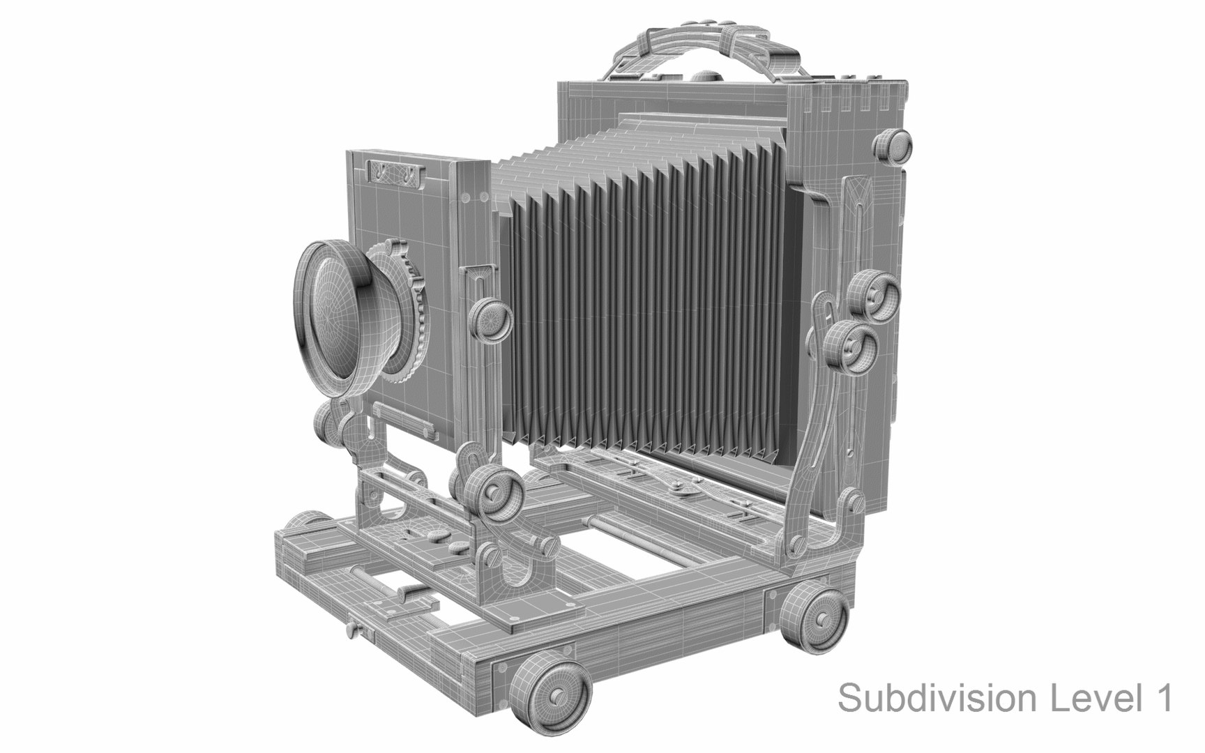 large format camera 3d model