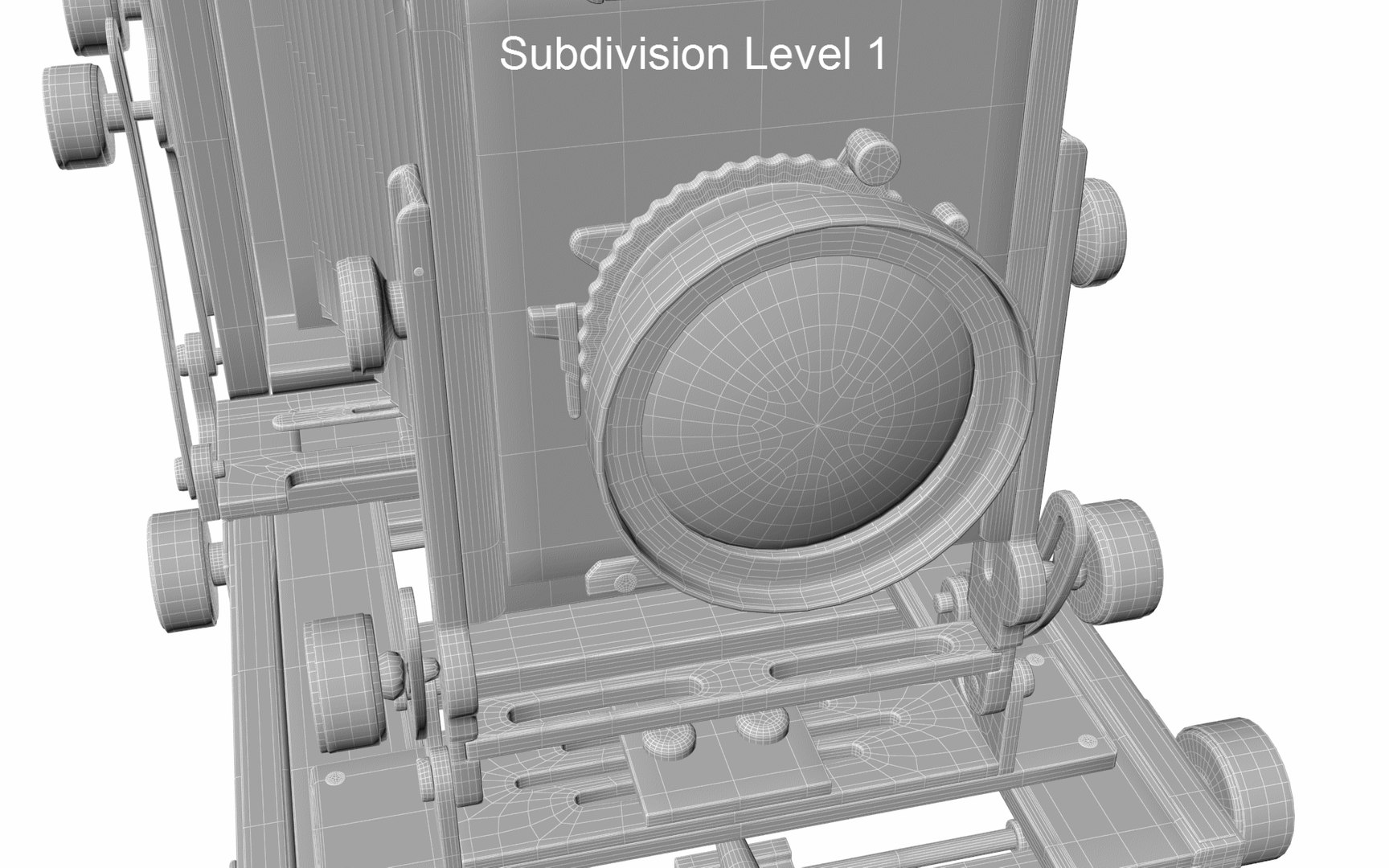 large format camera 3d model