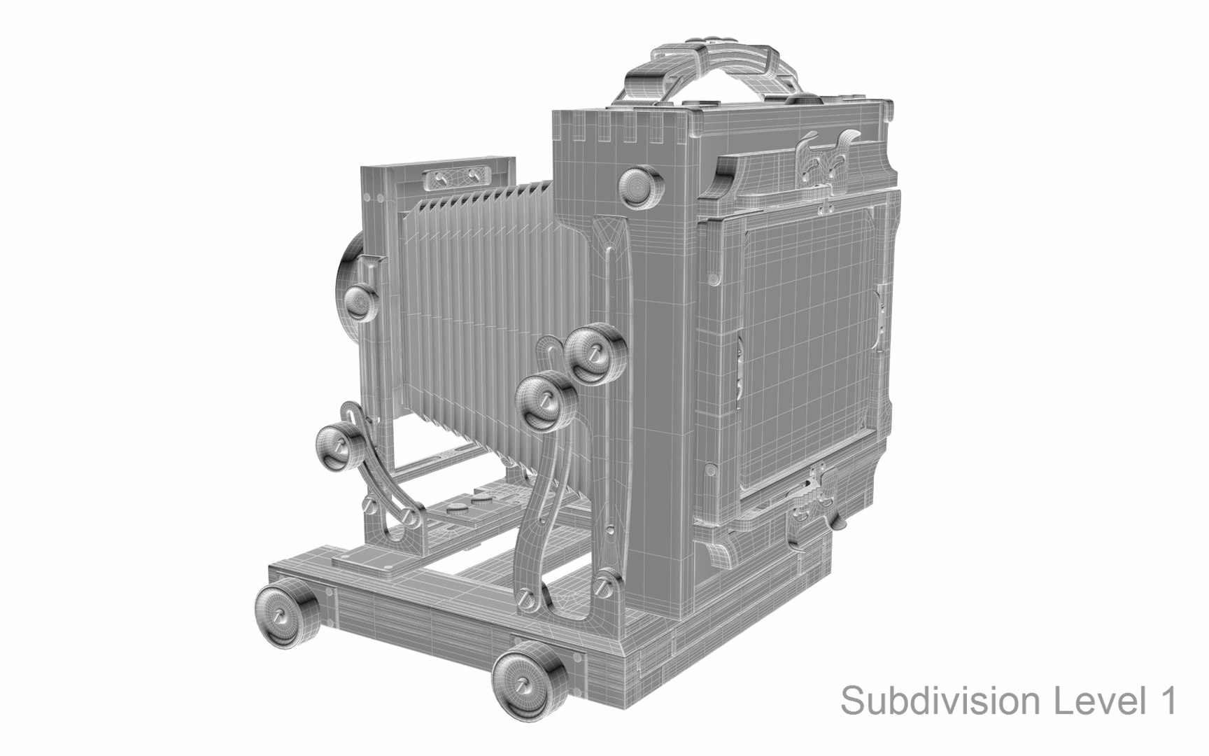 large format camera 3d model