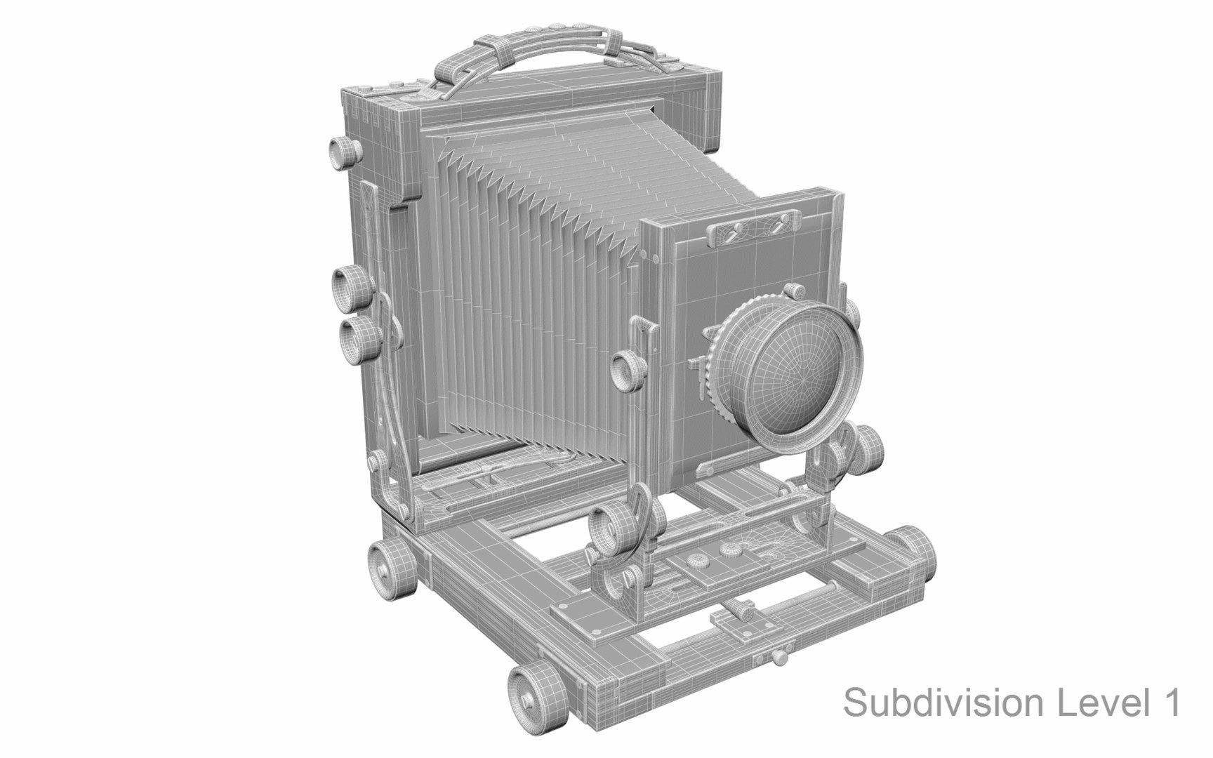 large format camera 3d model