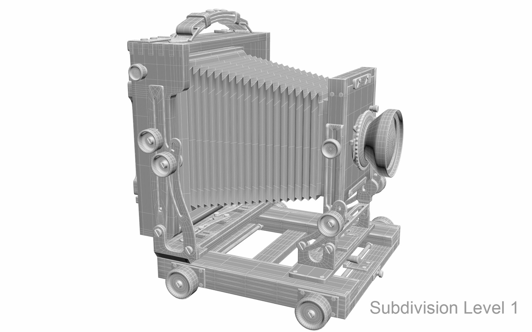 large format camera 3d model