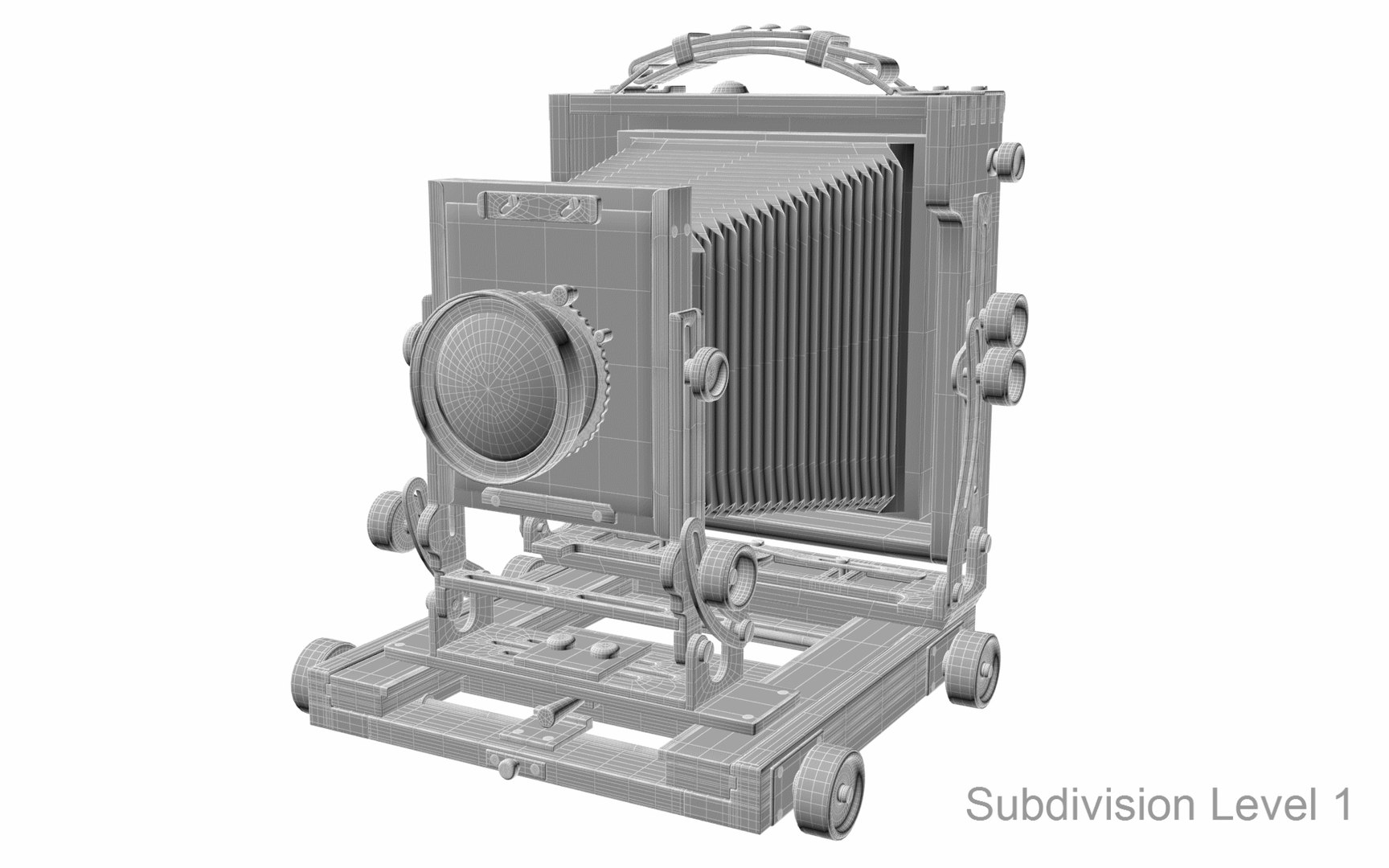 Large Format Camera 3d Model