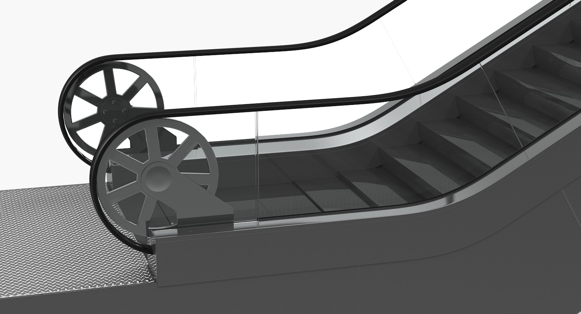 3D Model Escalator Moving Walkway 2 - TurboSquid 1373231