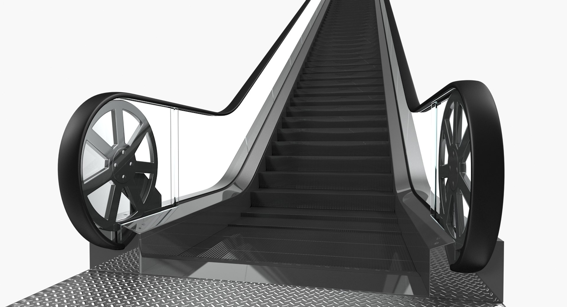 3D Model Escalator Moving Walkway 2 - TurboSquid 1373231