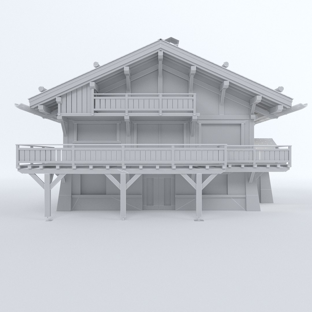 chalet 3d model