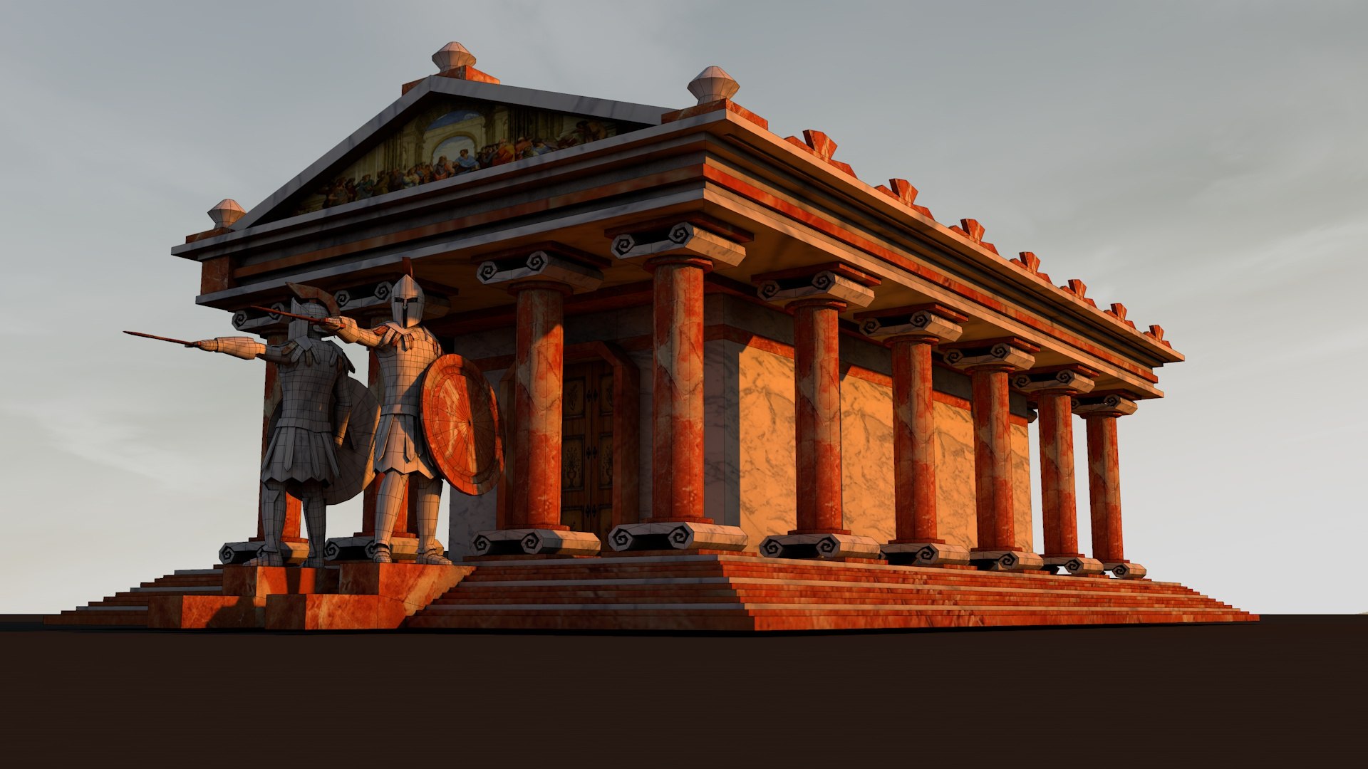 3D Ancient Temple Model - TurboSquid 1274764