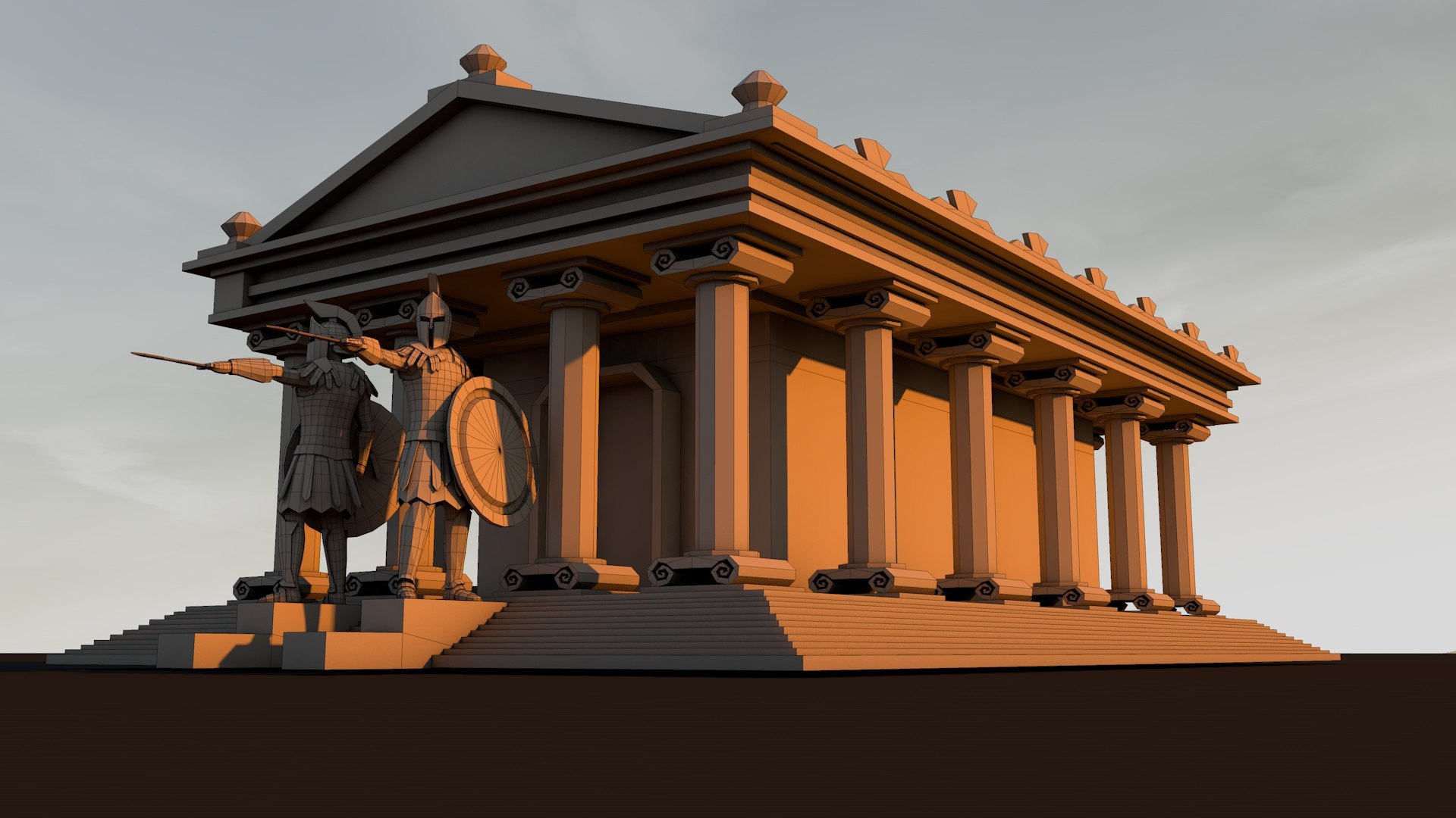 3D Ancient Temple Model - TurboSquid 1274764