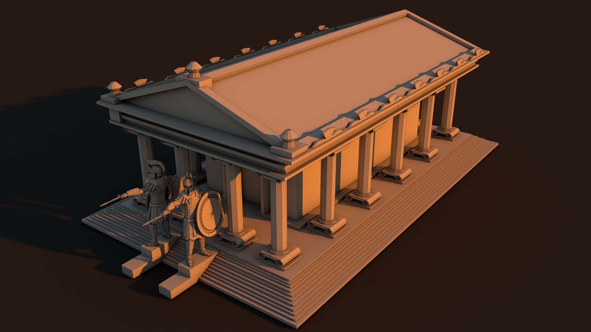 3D Ancient Temple Model - TurboSquid 1274764