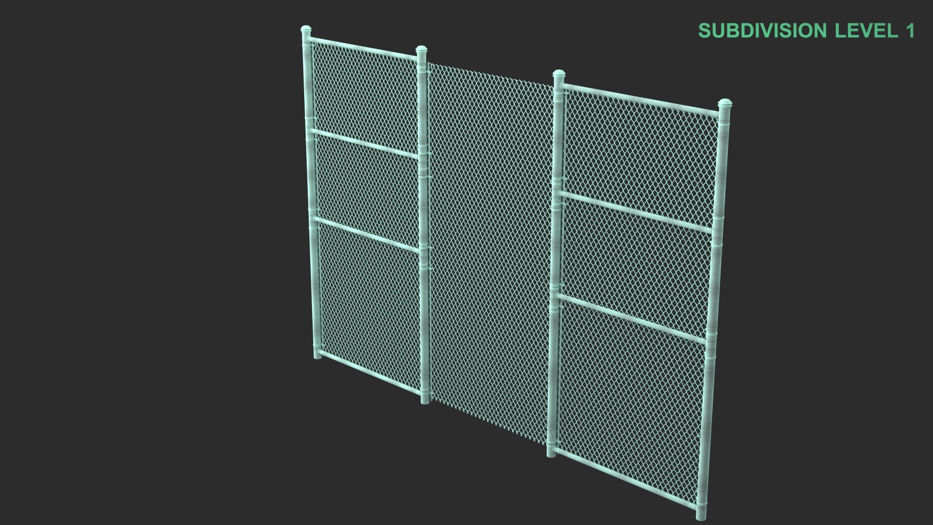 Chain Link Fence 3D Model - TurboSquid 2315643