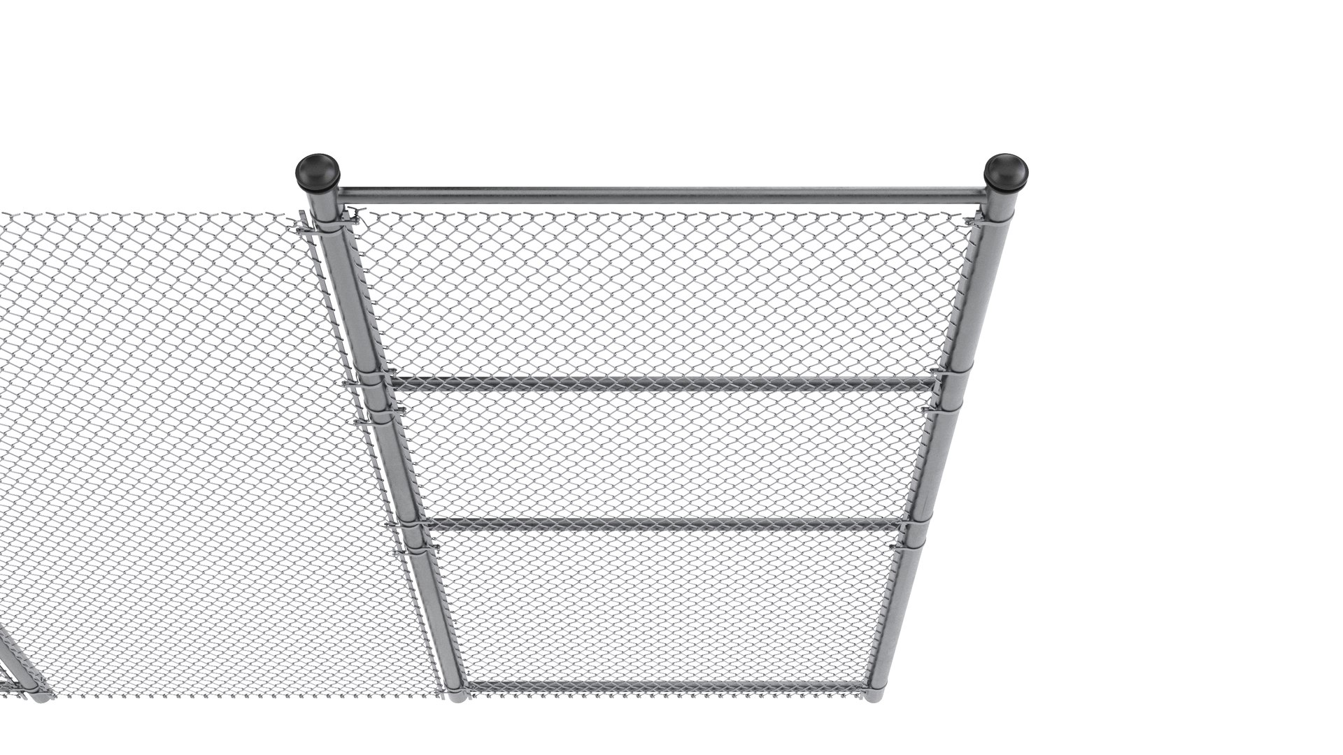 Chain Link Fence 3D Model - TurboSquid 2315643