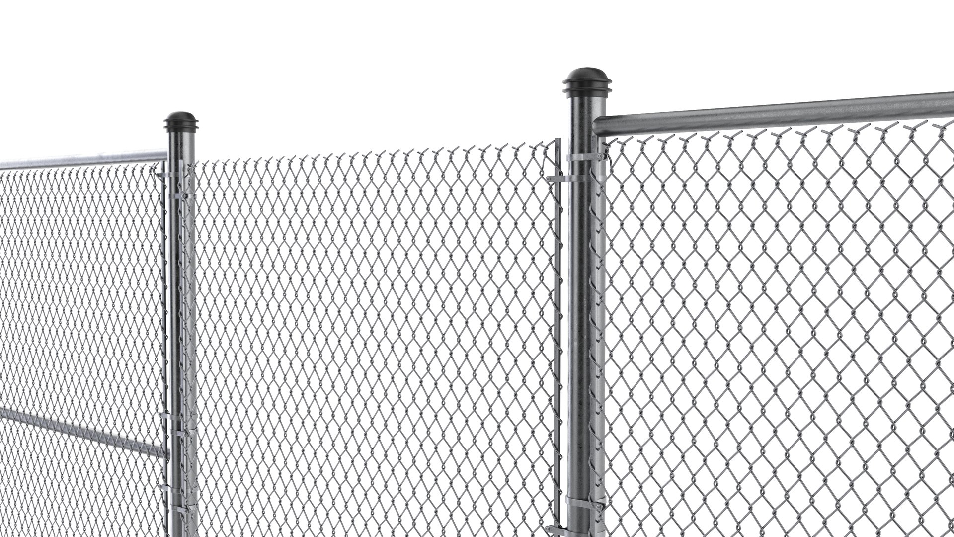Chain Link Fence 3D Model - TurboSquid 2315643
