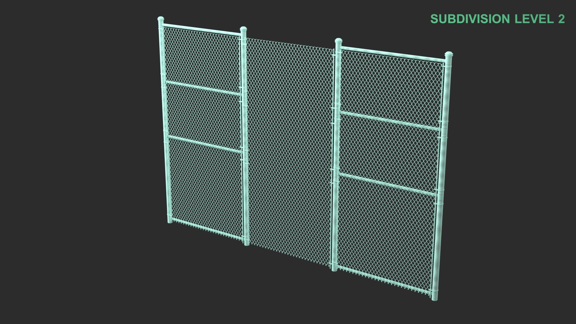 Chain Link Fence 3D Model - TurboSquid 2315643