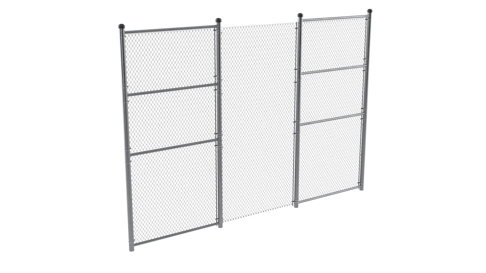 Chain Link Fence 3D Model - TurboSquid 2315643