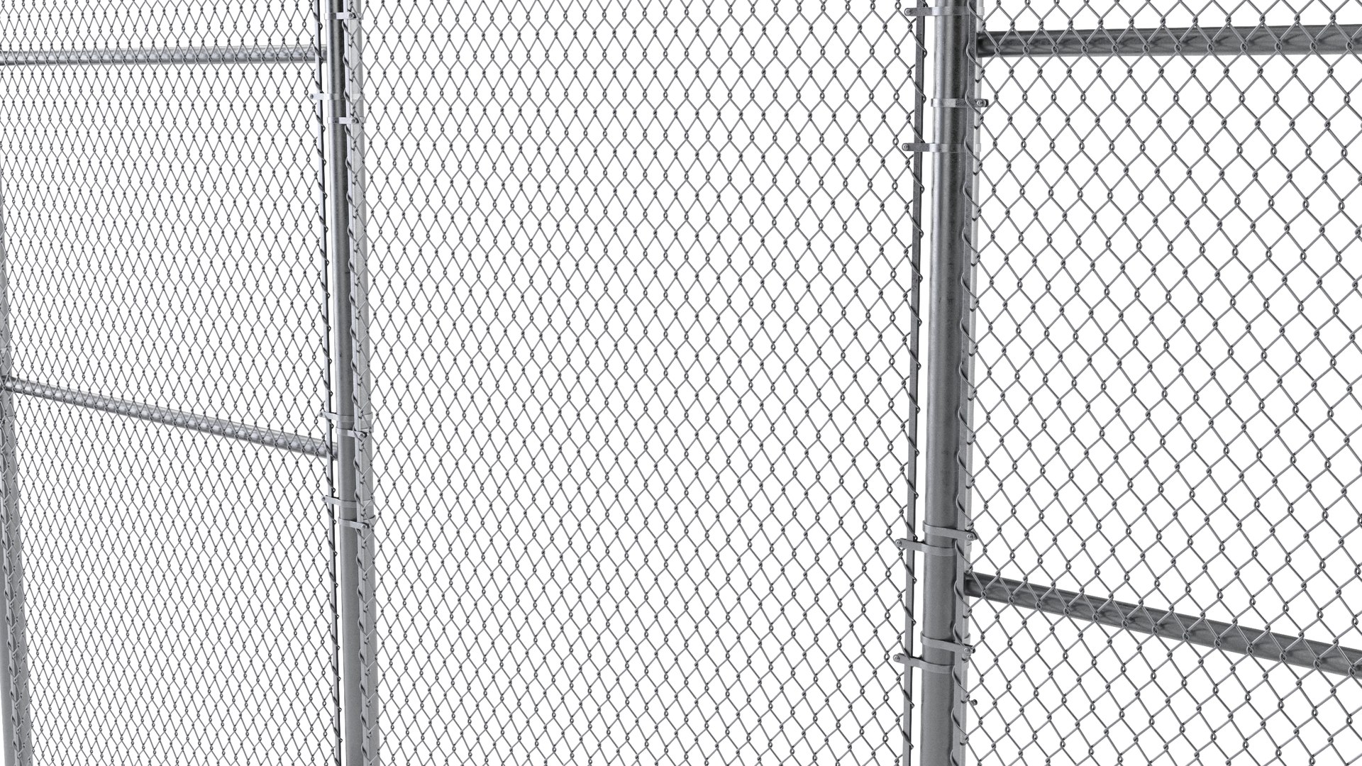 Chain Link Fence 3D Model - TurboSquid 2315643