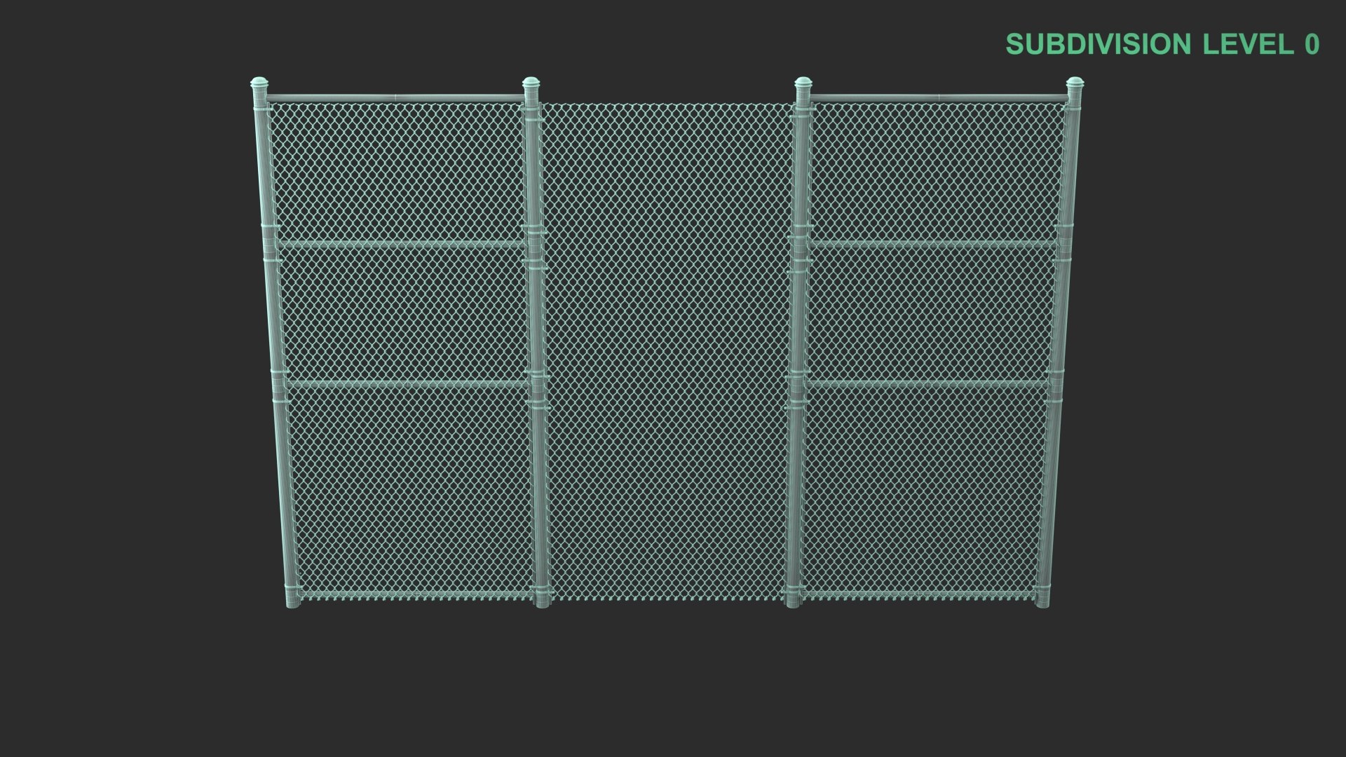 Chain Link Fence 3D Model - TurboSquid 2315643
