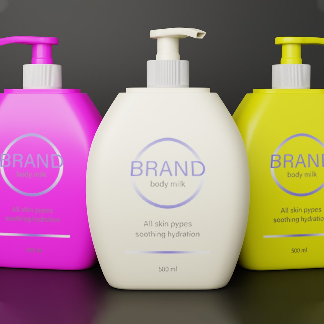 Shampoo Bottle Model - TurboSquid 2200477