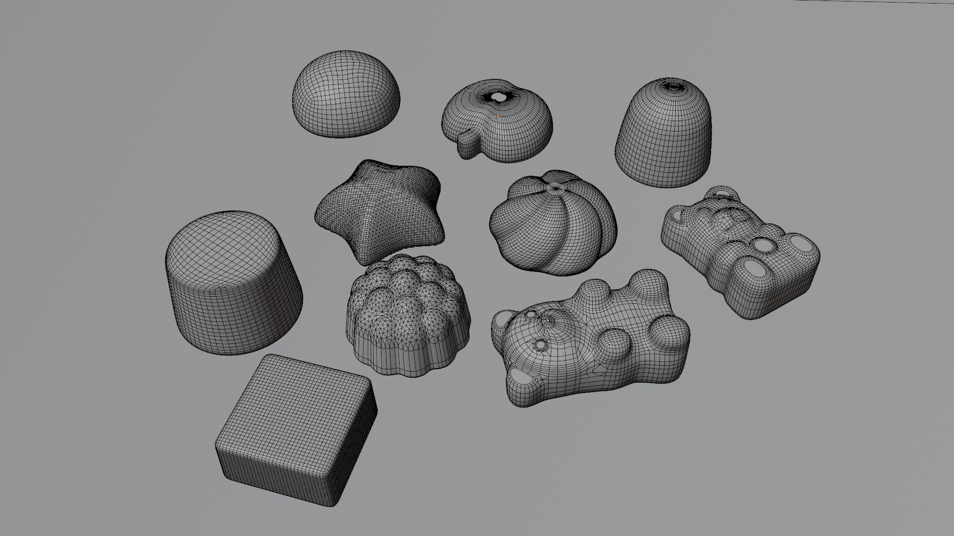 3D Gummies Set Model - TurboSquid 2401543