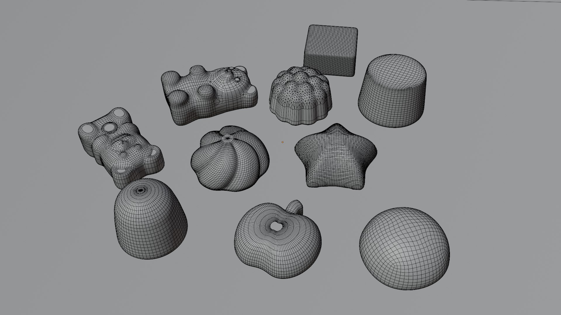 3D Gummies Set Model - TurboSquid 2401543