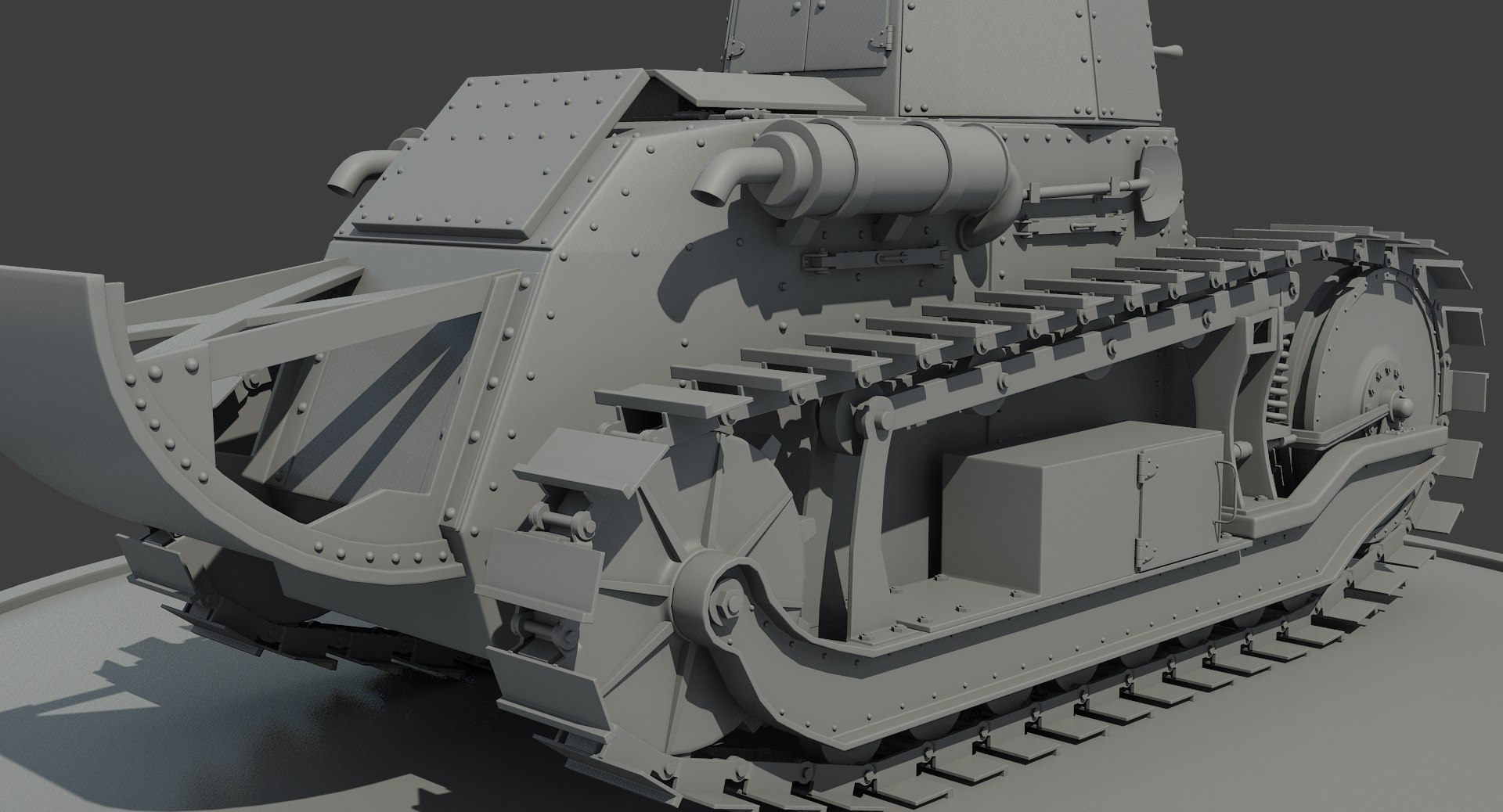 Wwi Ft-17 Tank 3D Model - TurboSquid 1366918