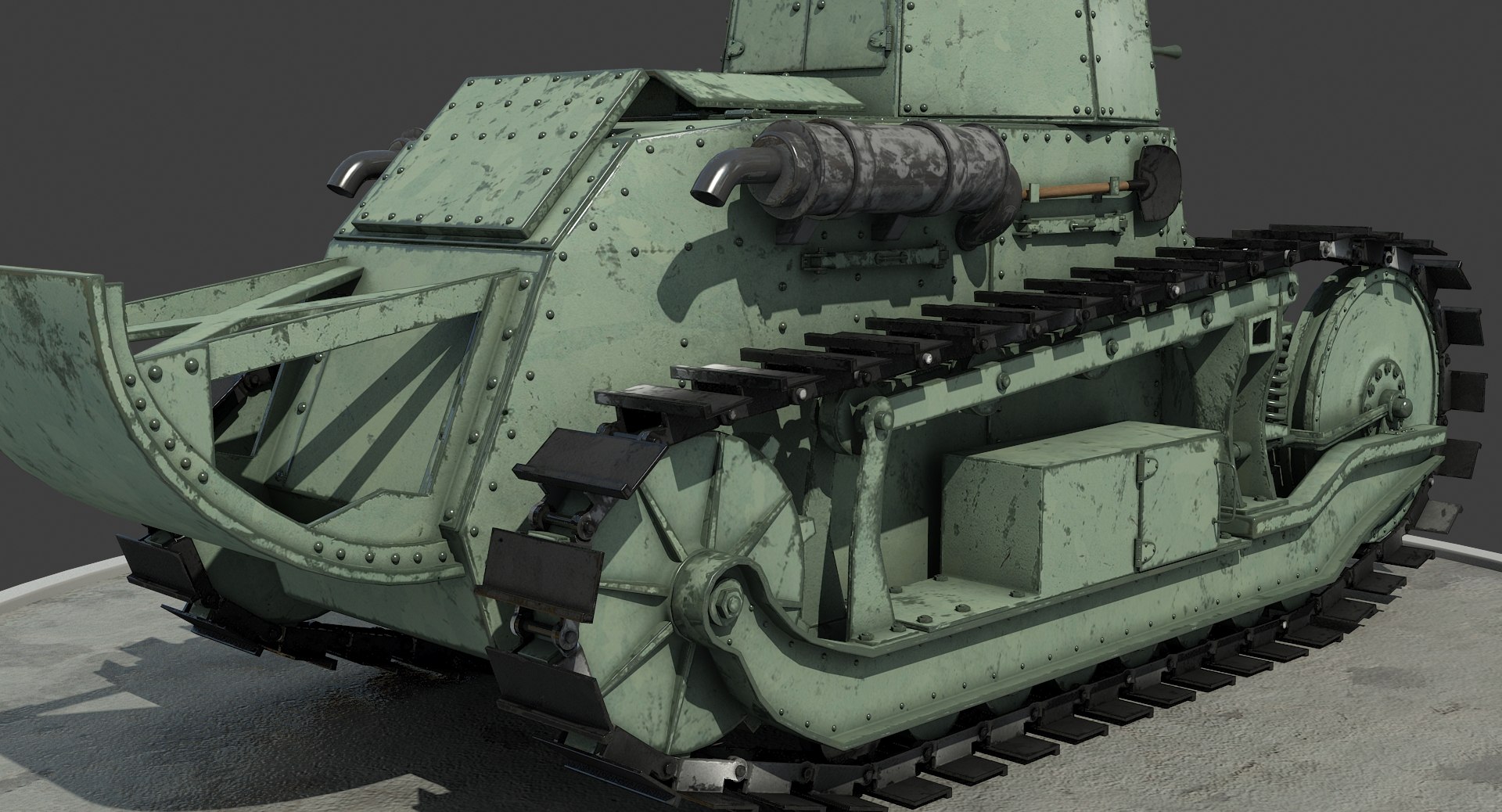 Wwi Ft-17 Tank 3D Model - TurboSquid 1366918