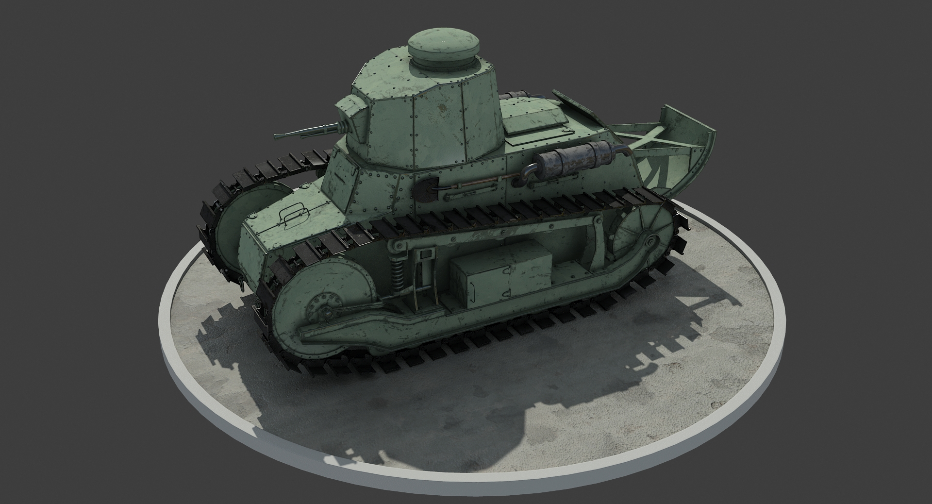 Wwi Ft-17 Tank 3D Model - TurboSquid 1366918