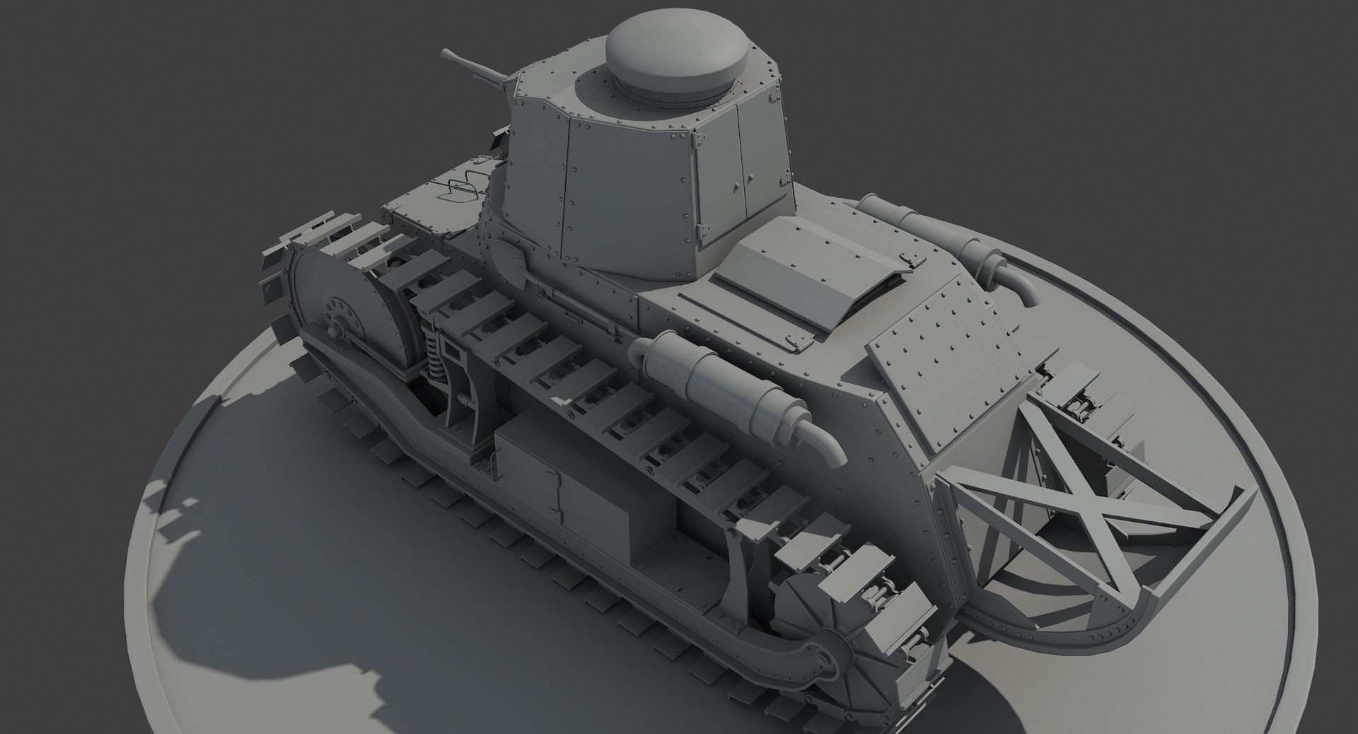 Wwi Ft-17 Tank 3D Model - TurboSquid 1366918