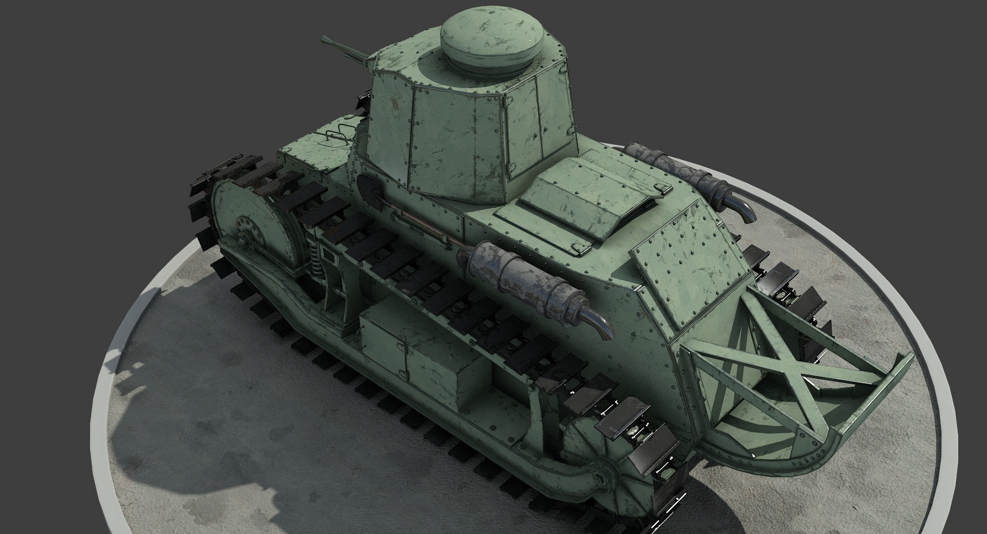 Wwi ft-17 tank 3D model - TurboSquid 1366918