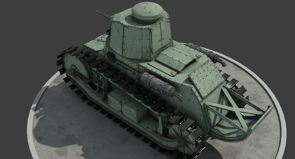 Wwi ft-17 tank 3D model - TurboSquid 1366918