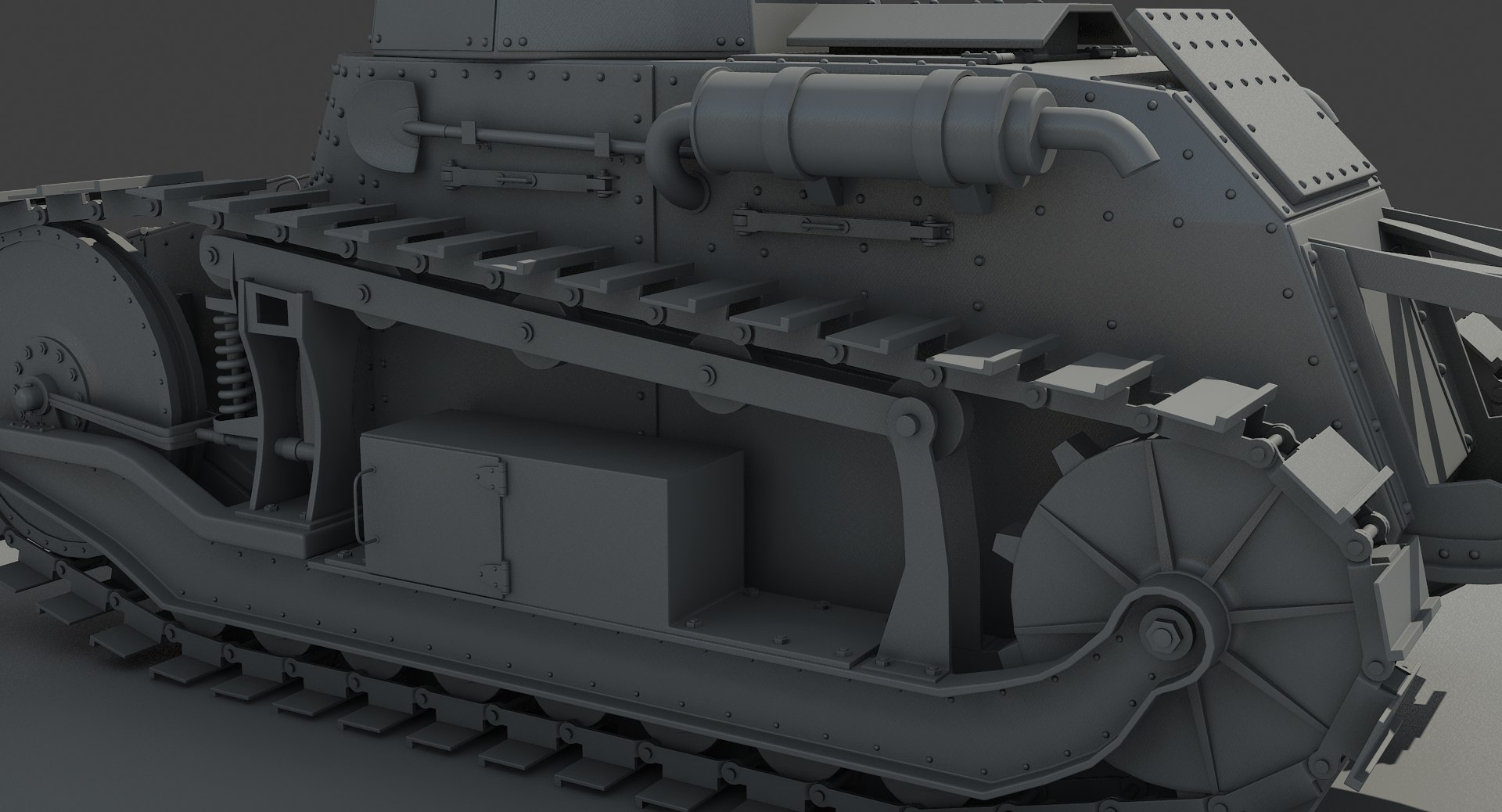 Wwi Ft-17 Tank 3D Model - TurboSquid 1366918