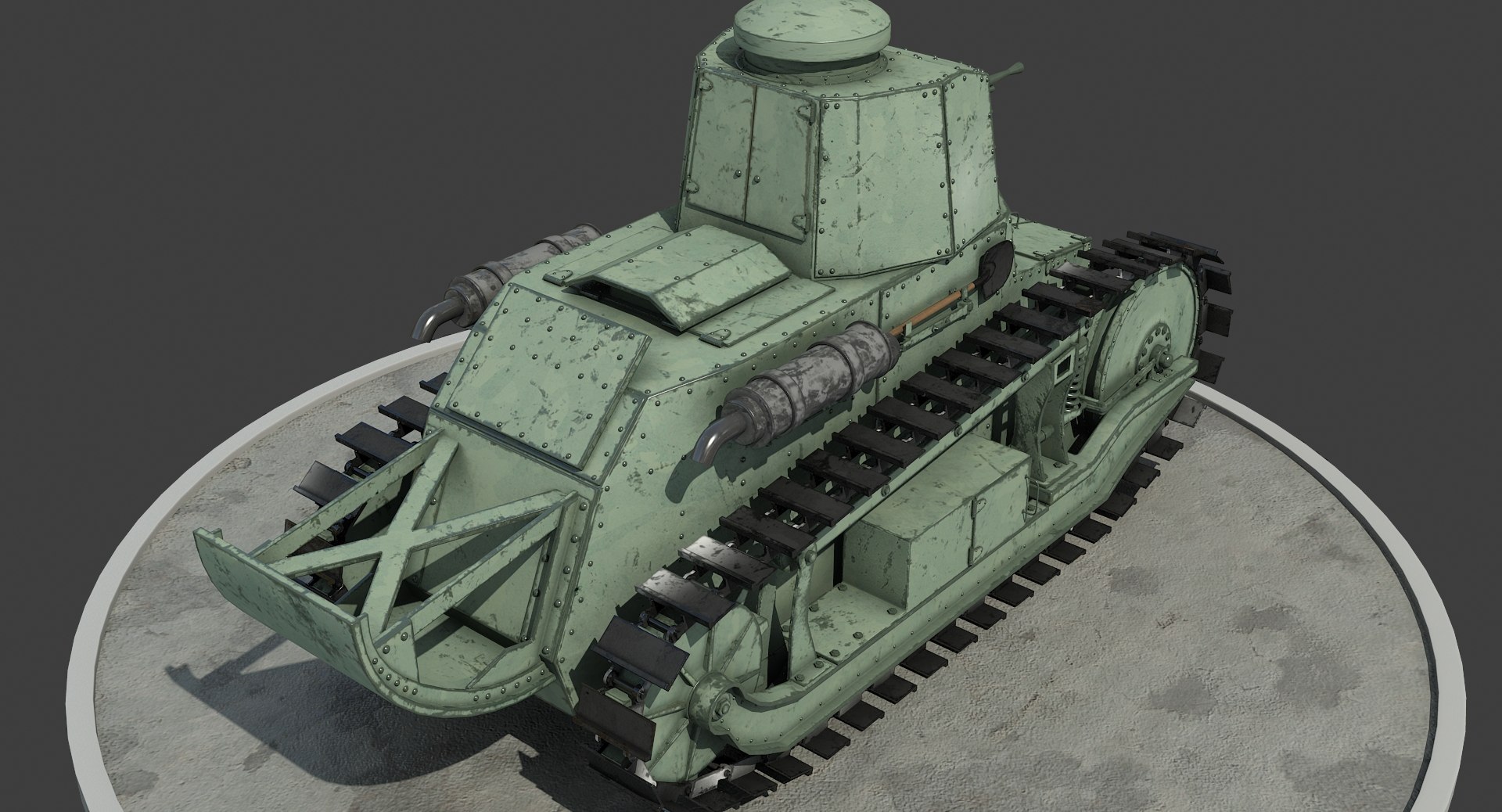 Wwi Ft-17 Tank 3D Model - TurboSquid 1366918