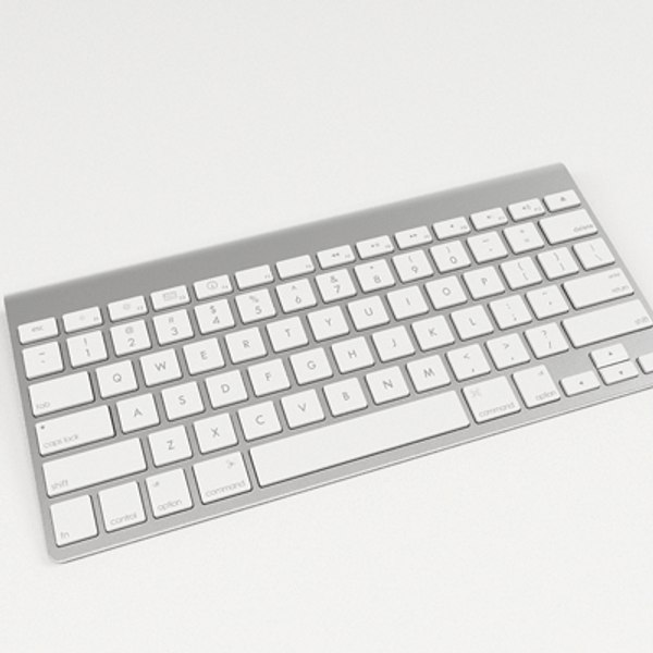 apple wireless keyboard slim 3d max