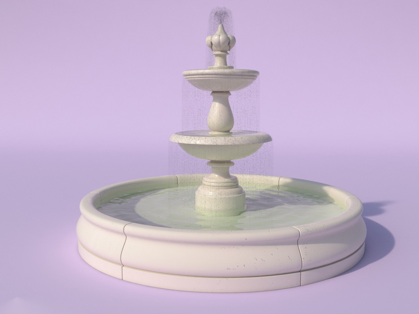 Classic Fountain Water 3D Model - TurboSquid 1210323