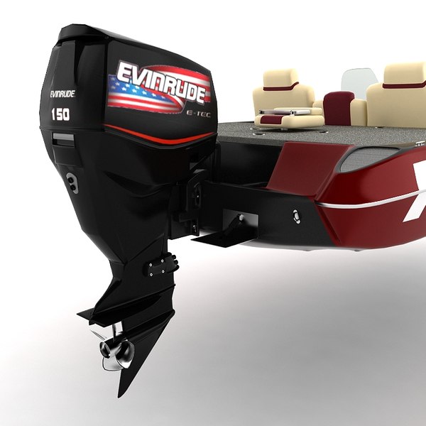 3d model bass boat