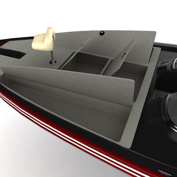 3d model bass boat