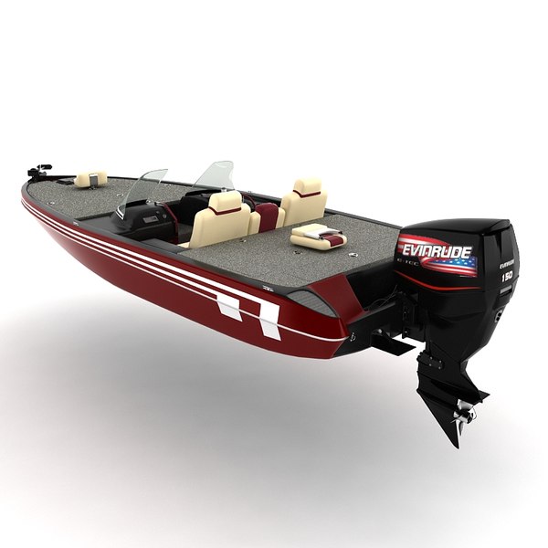 3d model bass boat