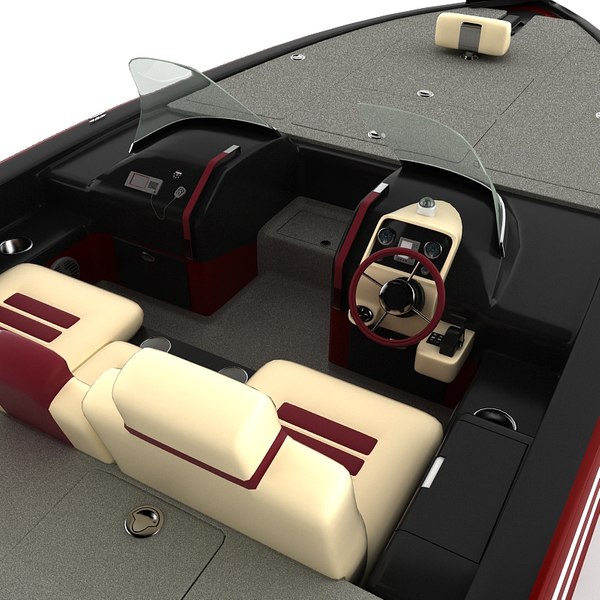 3d model bass boat