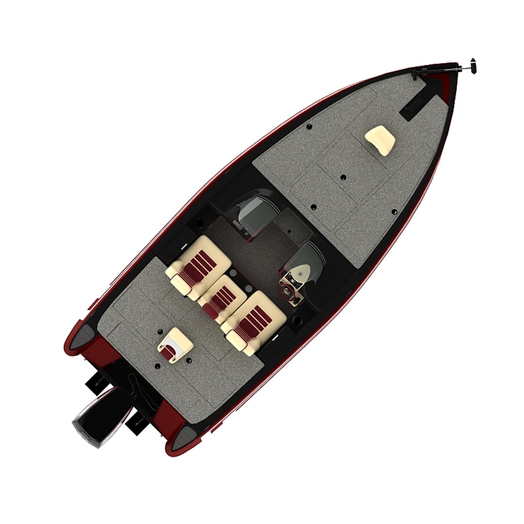 3d Model Bass Boat