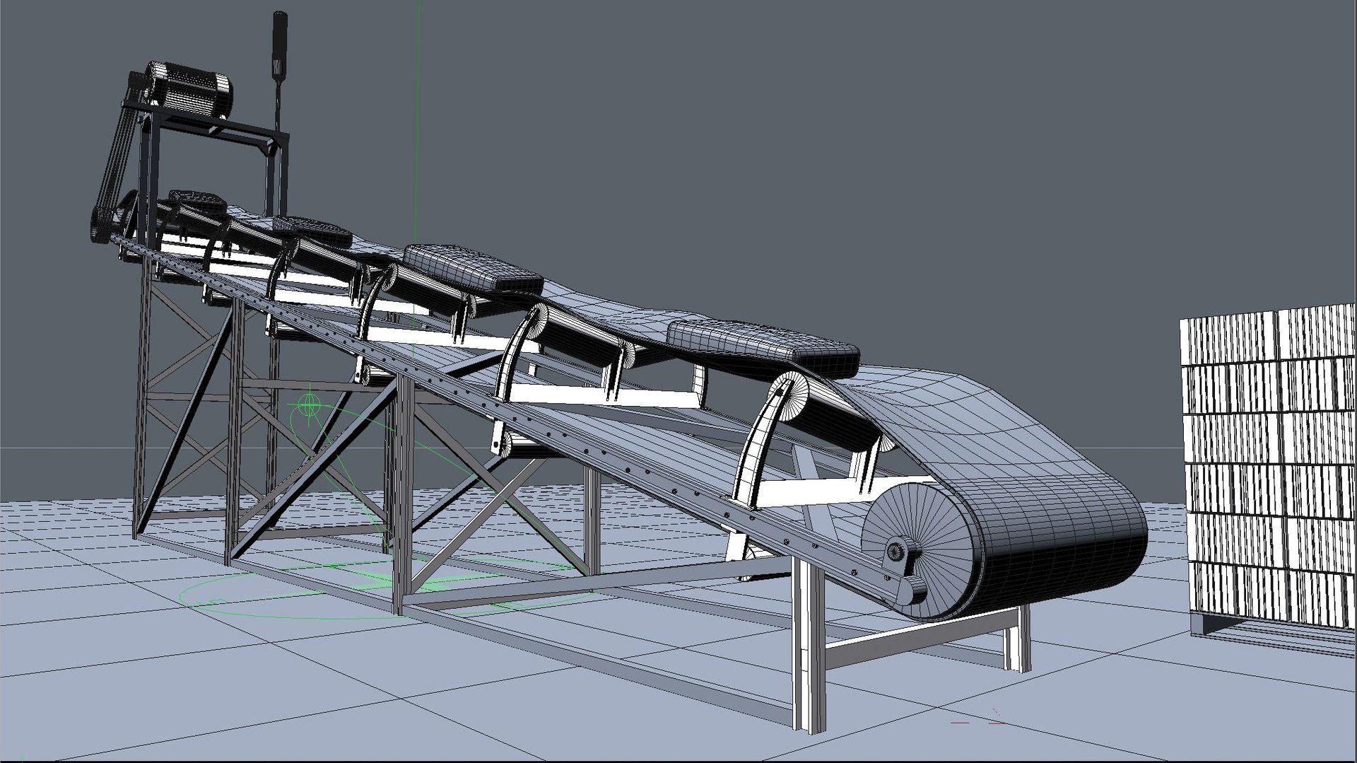 Conveyor belt 3D model - TurboSquid 1530587