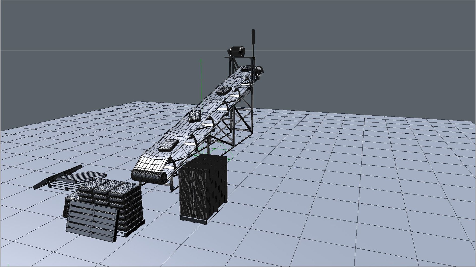 Conveyor belt 3D model - TurboSquid 1530587