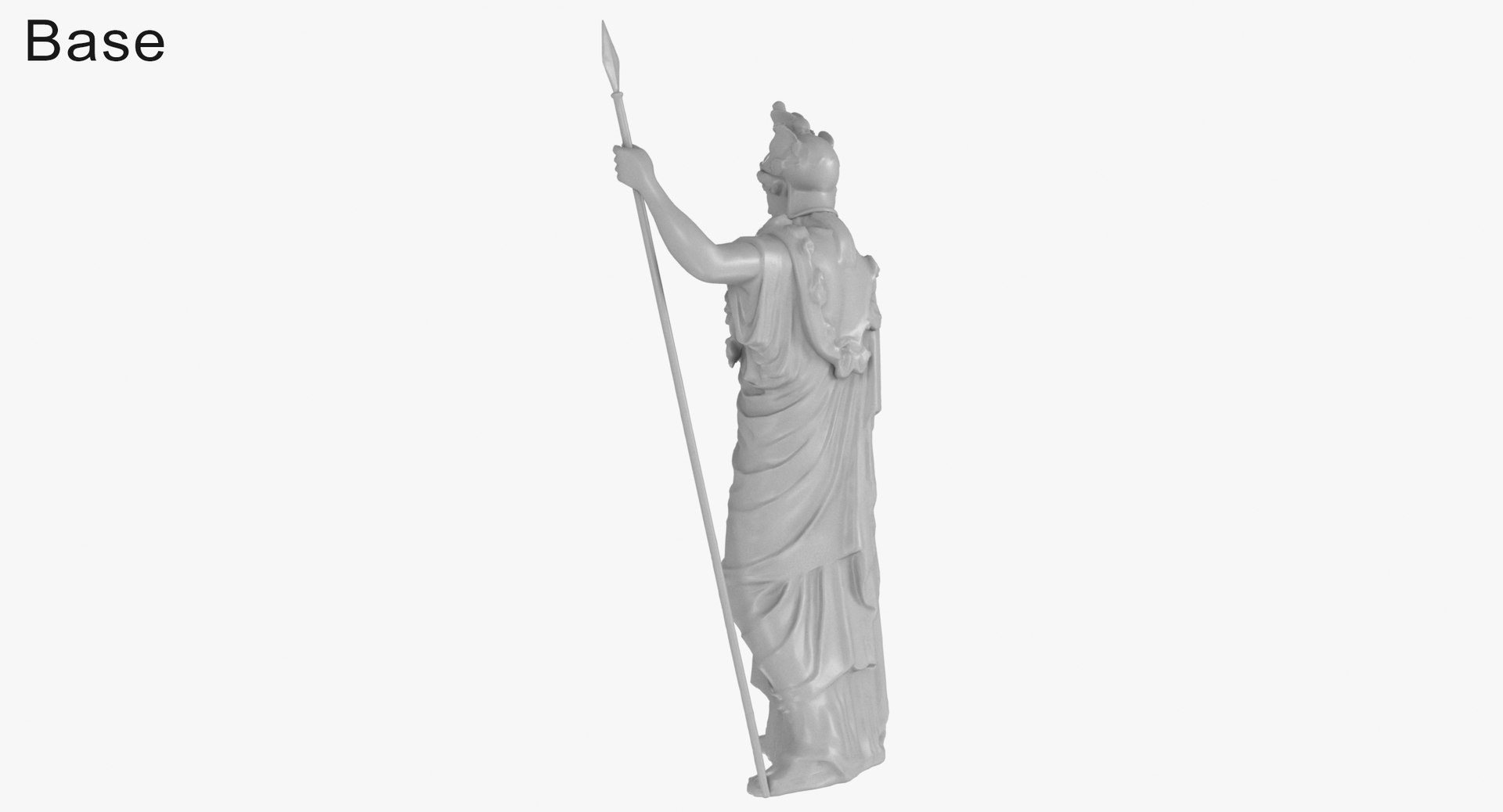 3D Athena Statue v2 - TurboSquid 2031855