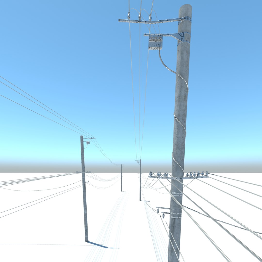 3D Powerline - - TurboSquid 1662718