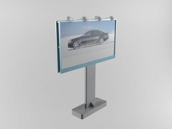 billboard sign advertisement 3d model