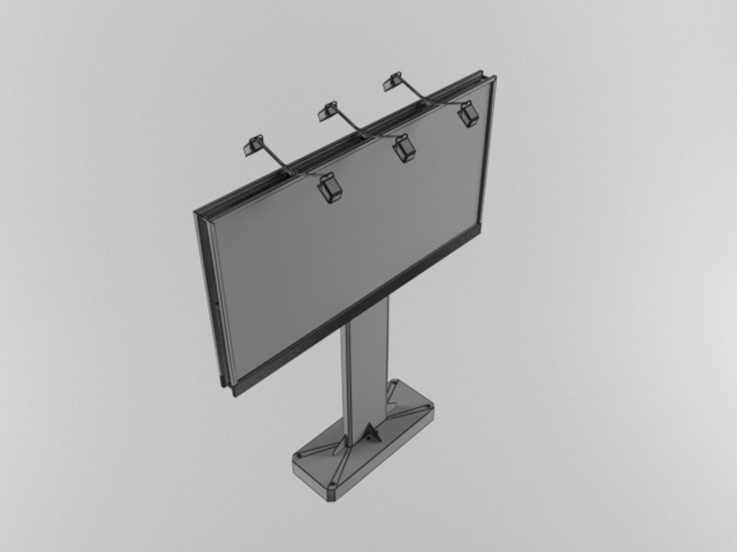 Billboard Sign Advertisement 3d Model