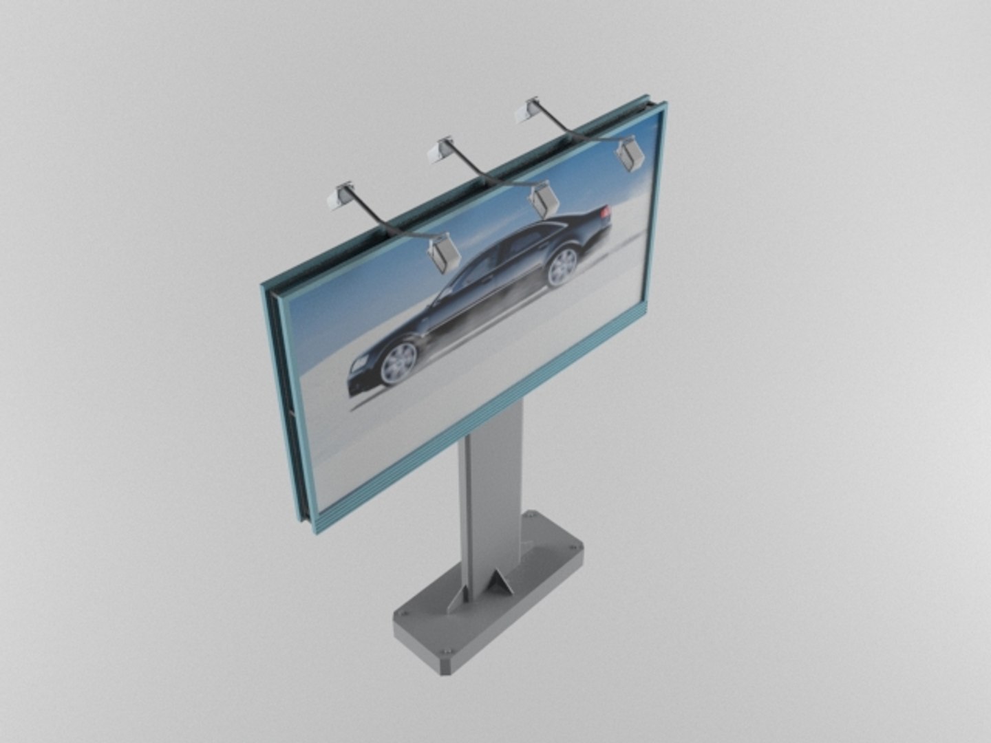 Billboard Sign Advertisement 3d Model