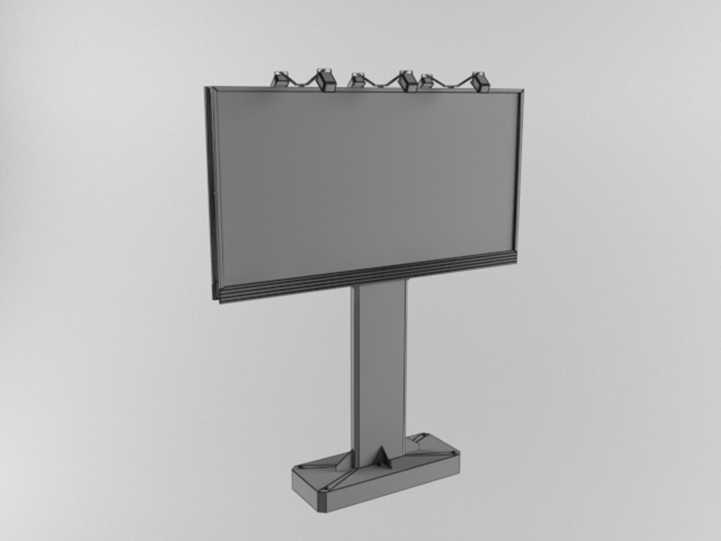 Billboard Sign Advertisement 3d Model