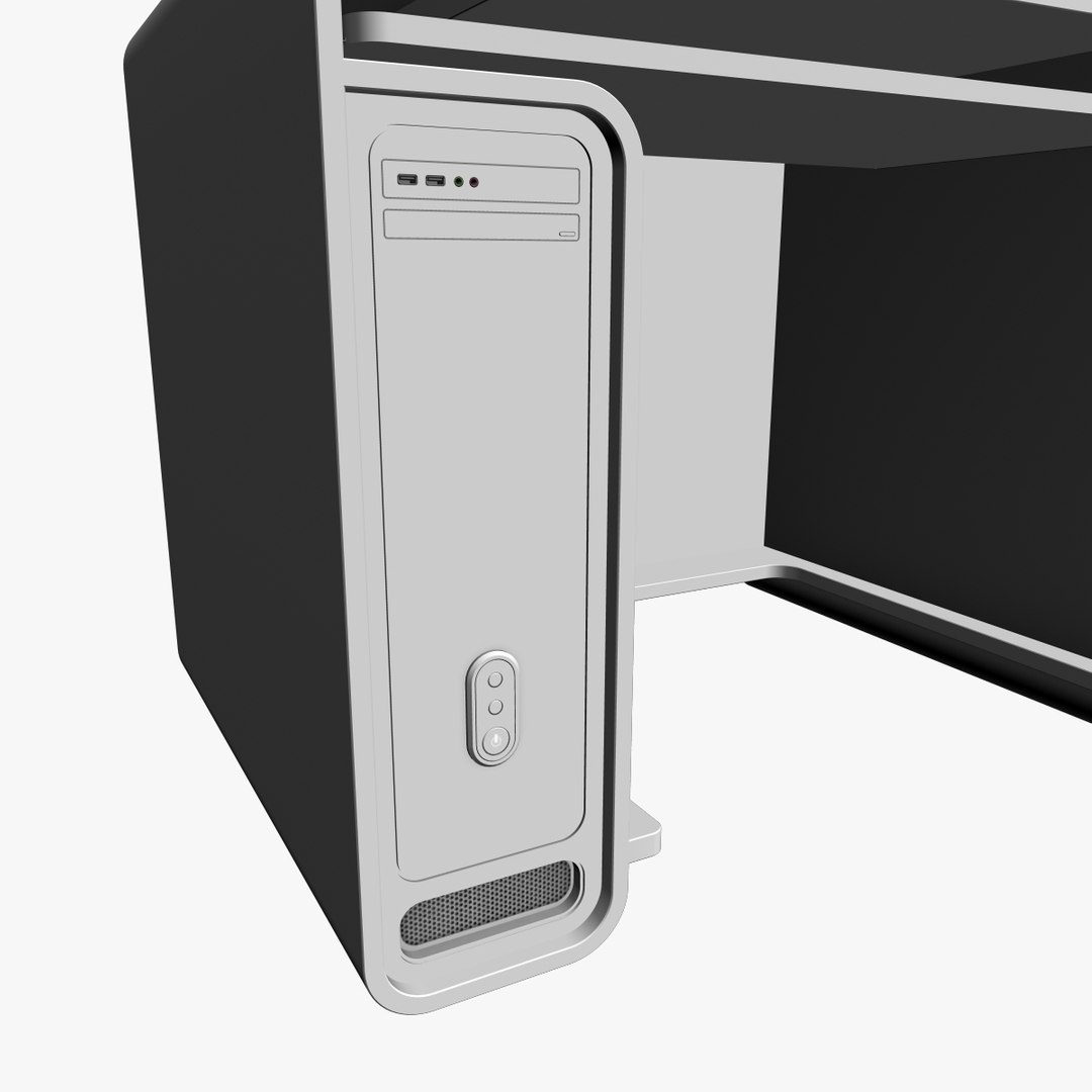 3d Workstation Office Work Desk